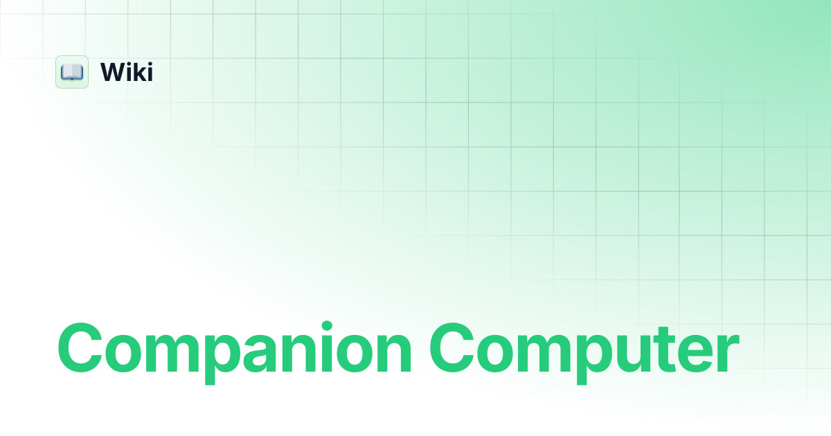 Companion Computer | Wiki