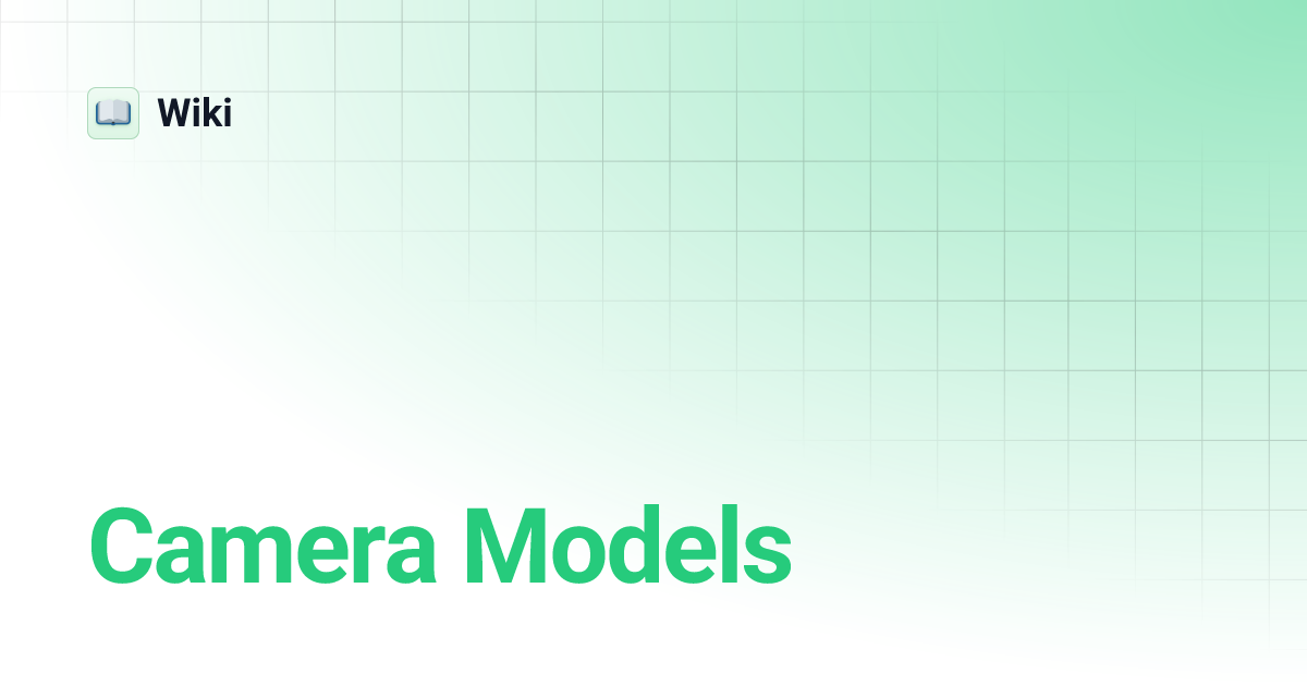Camera Models | Wiki