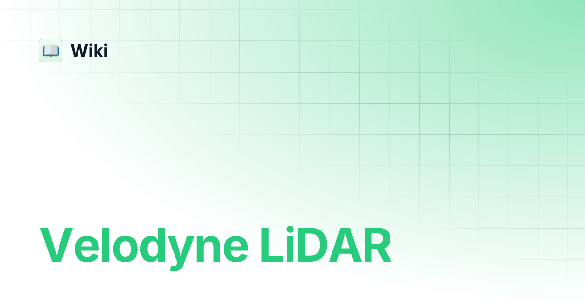 Velodyne LiDAR | Wiki