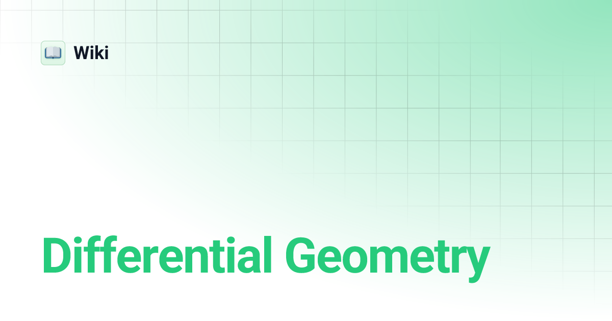 Differential Geometry | Wiki